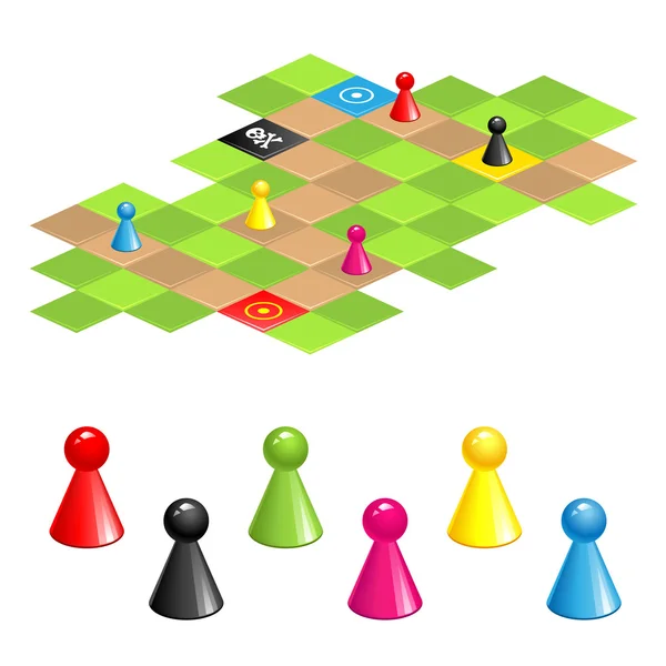 Game Pieces Stock Vector Image by ©smk0473 #25323025