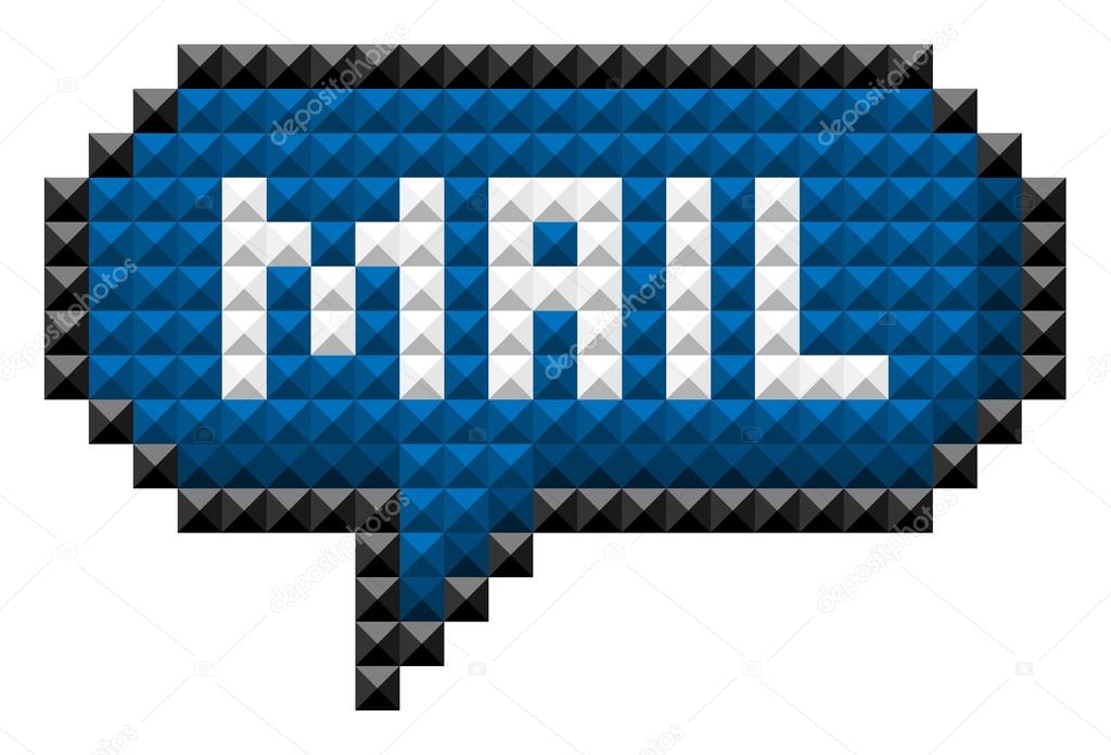 Speech bubble with the word mail Stock Vector Image by ©reinekke #90360242