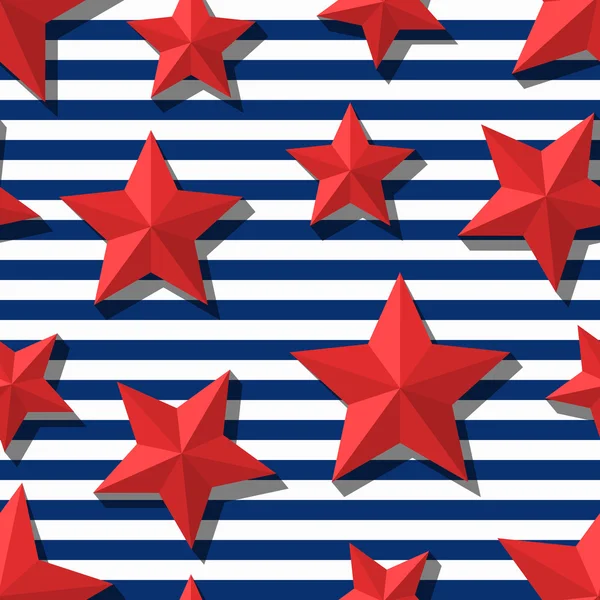 Fourth of July Stars and Stripes Seamless Background Stock Vector Image ...