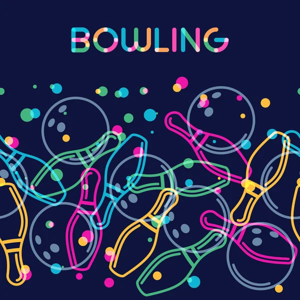 Vector Bowling Frame Background Abstract Watercolor Illustration ...