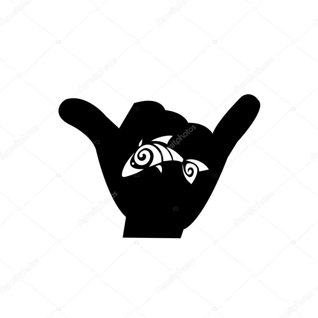 Tatouage Du Signe Shaka Shaka Hand Mahalo Aloha Hand Sign Hawaii