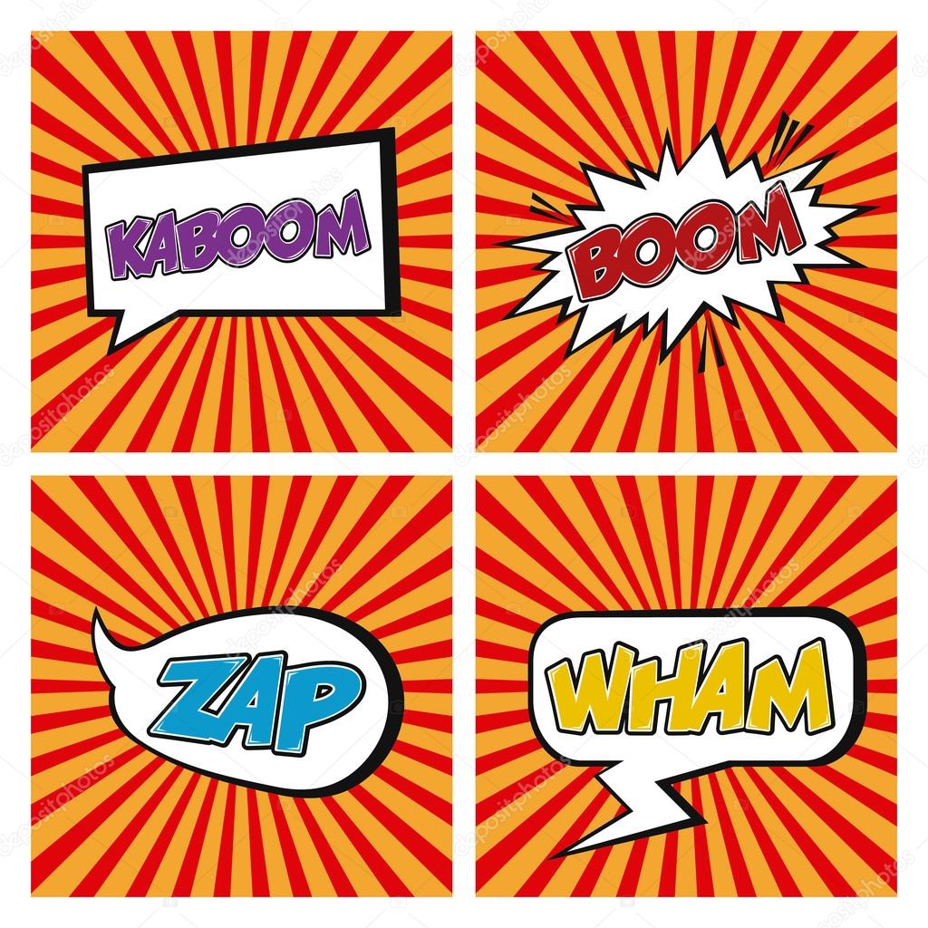 Colored Comic Background Stock Vector Image by ©LAUDiseno #100929832