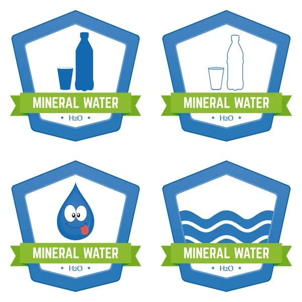 Mineral water icons Stock Vector Image by ©LAUDiseno #101058034