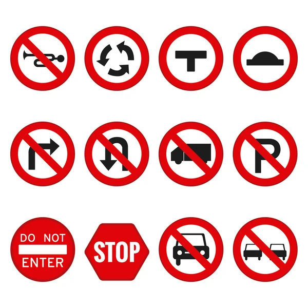 Set of transit signals Stock Vector Image by ©LAUDiseno #141879572