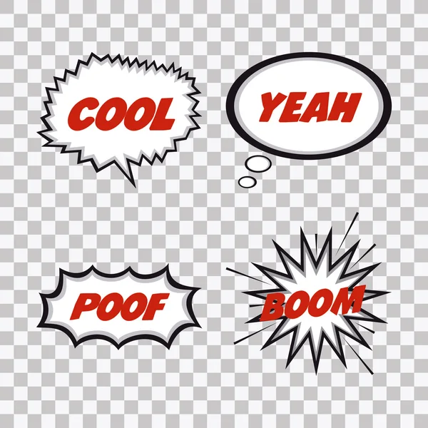 Set of comic expressions Stock Vector by ©LAUDiseno 111235928