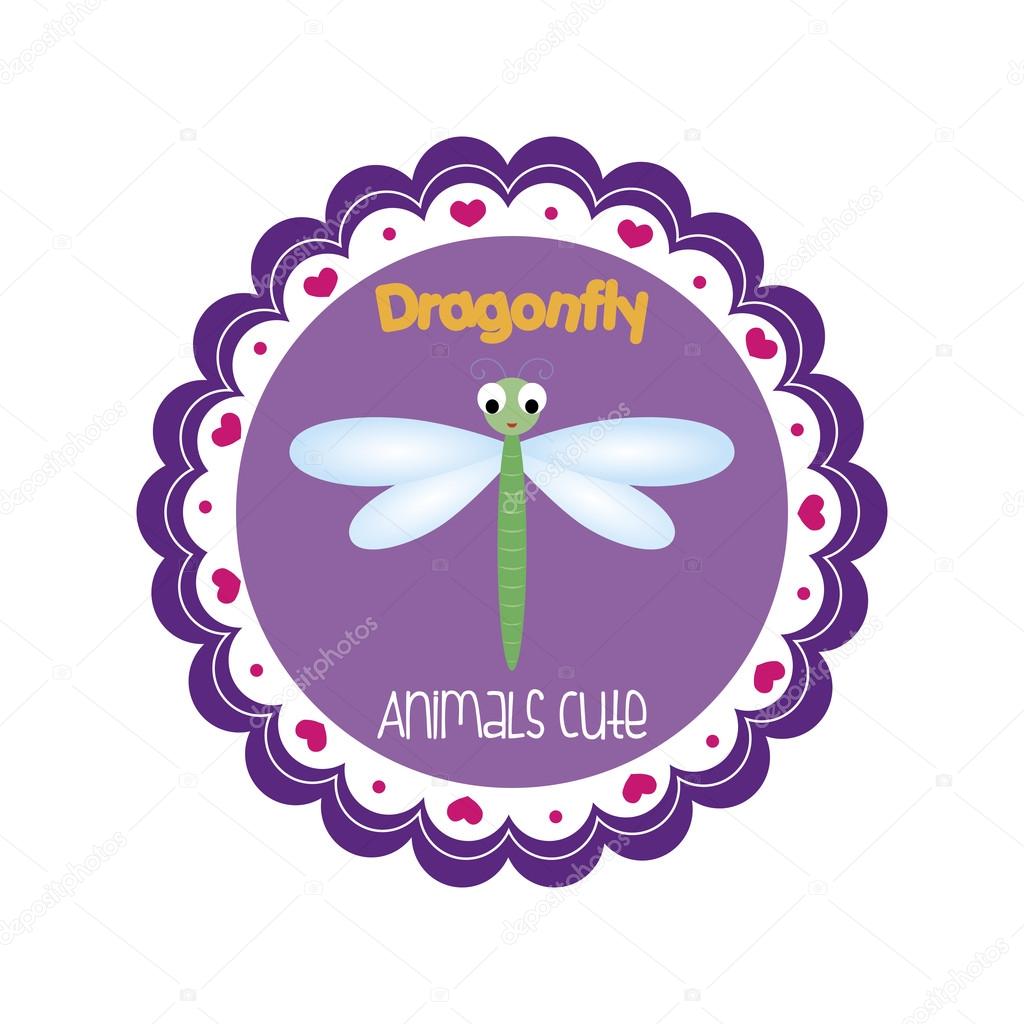 Dragonfly label Stock Vector Image by ©LAUDiseno #79060922