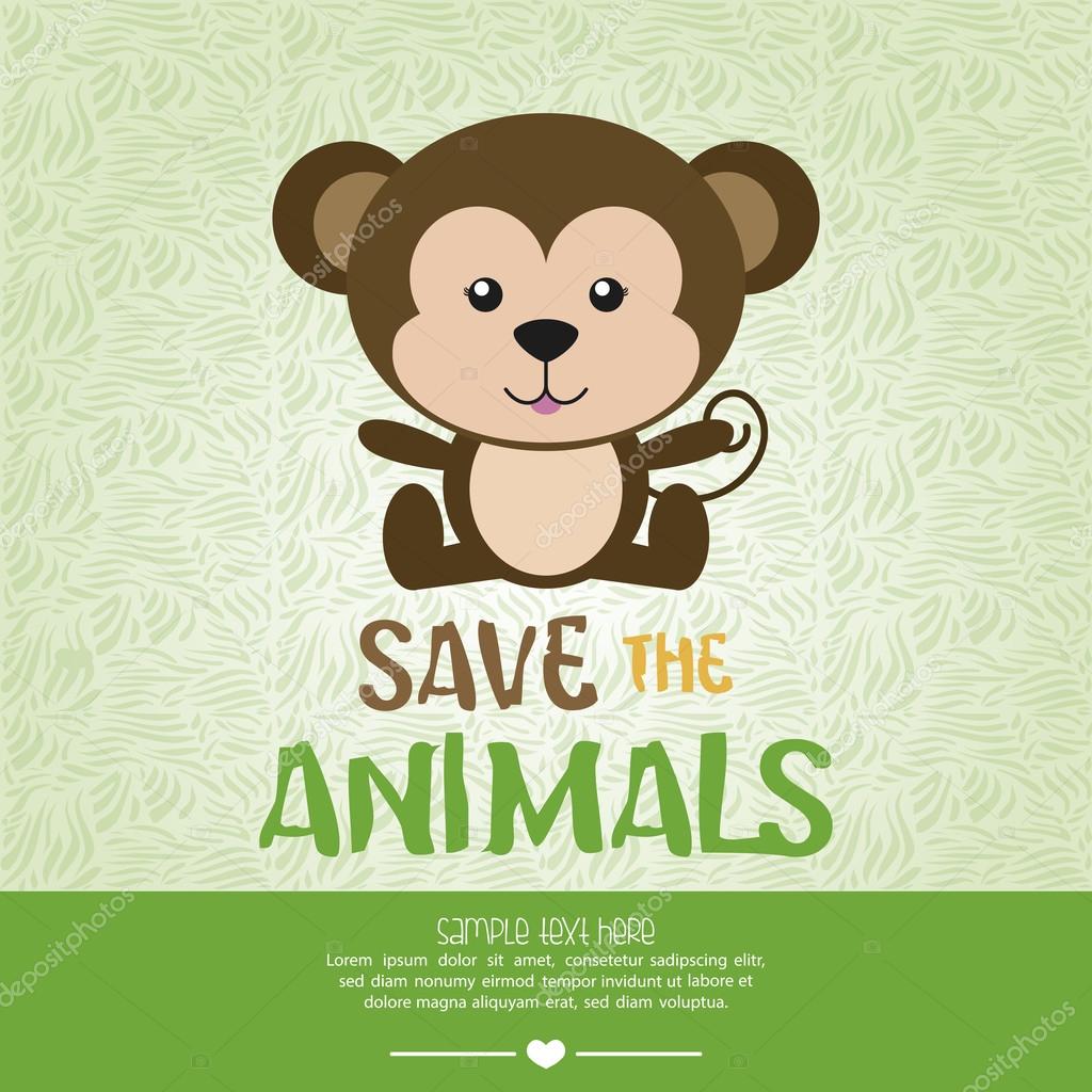 Save the Animals Stock Vector by ©LAUDiseno 79075470