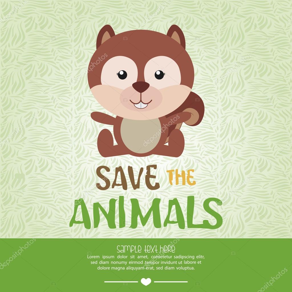 Save the Animals Stock Vector Image by ©LAUDiseno #79075526