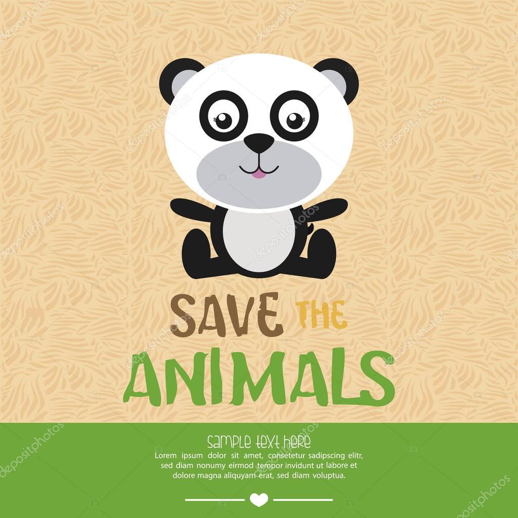 Save the Animals Stock Vector Image by ©LAUDiseno #79075648