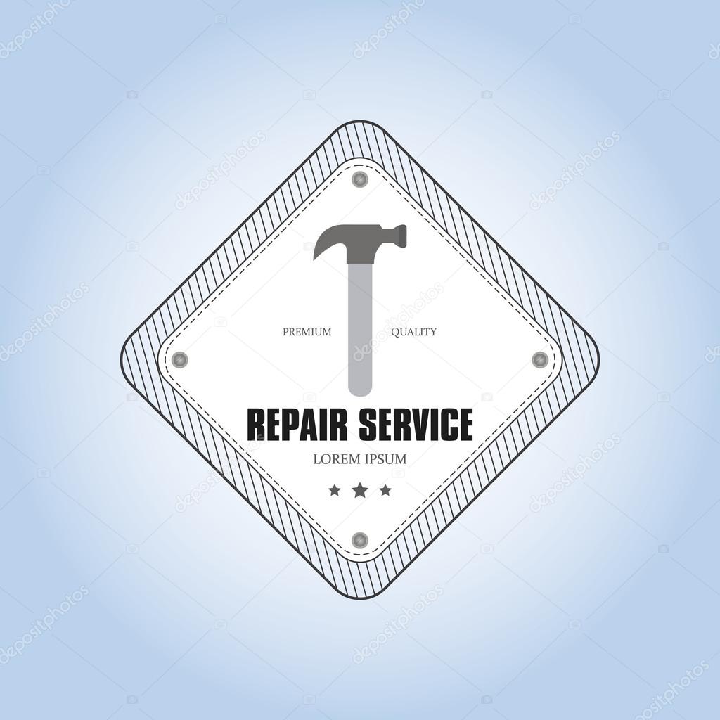 Repair Label Stock Vector Image by ©LAUDiseno #79189804