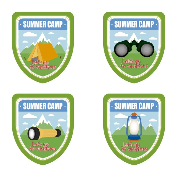 13,401,291 Summer camp stickers Vector Images | Depositphotos