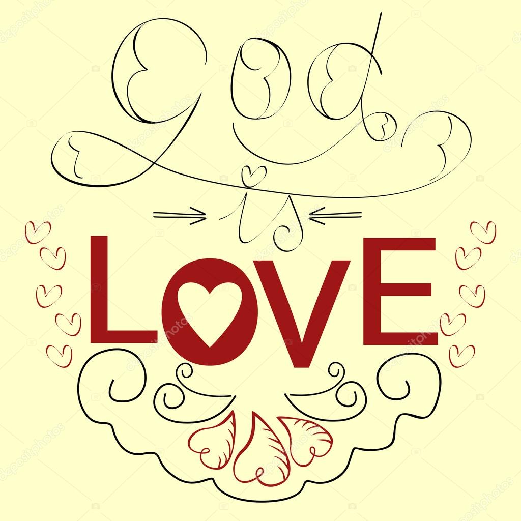 Letra de la Biblia Dios es amor con corazones 2022