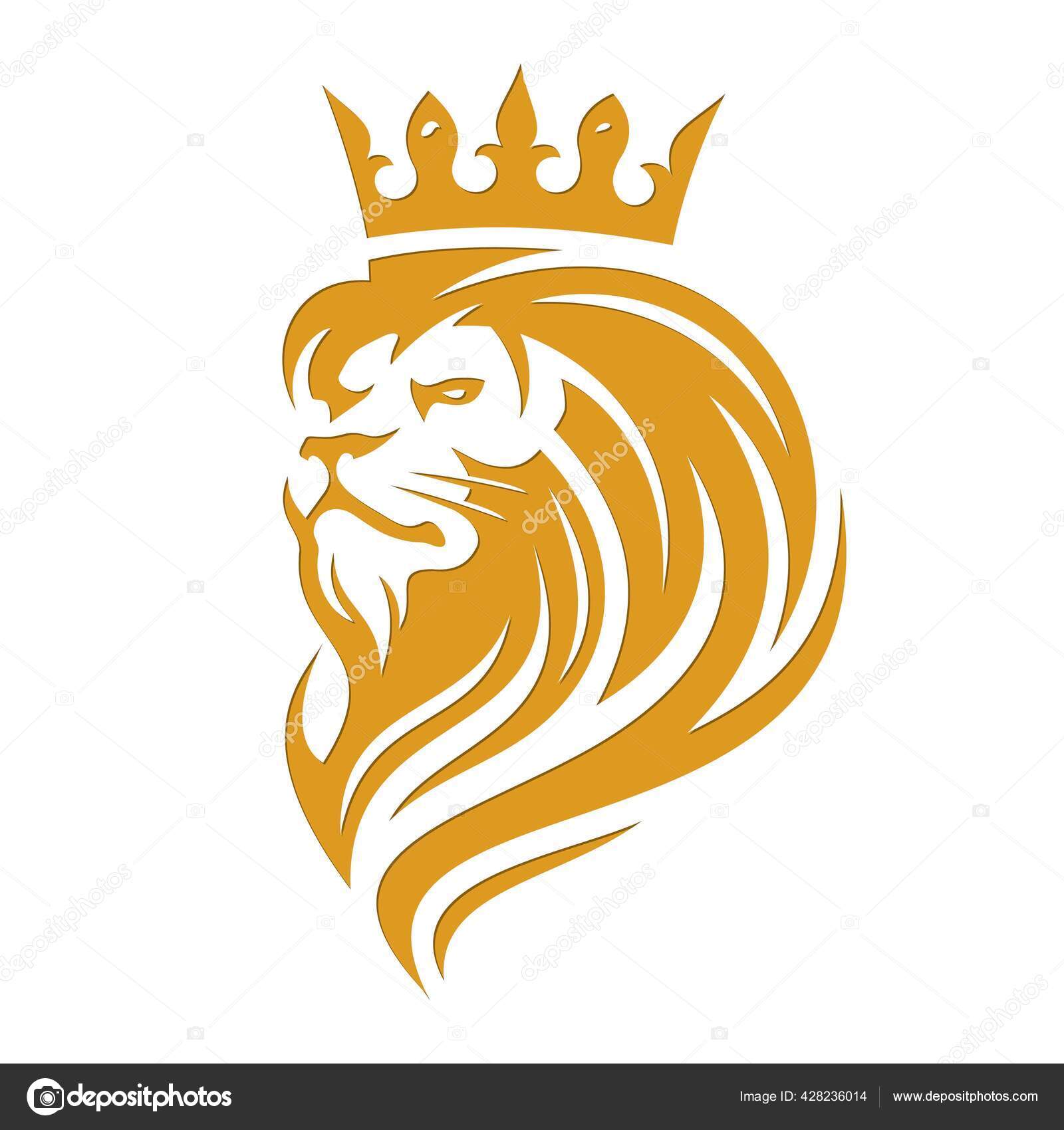 Lion With Crown Clipart Royalty Free Vector Clip Art Illustration Of A