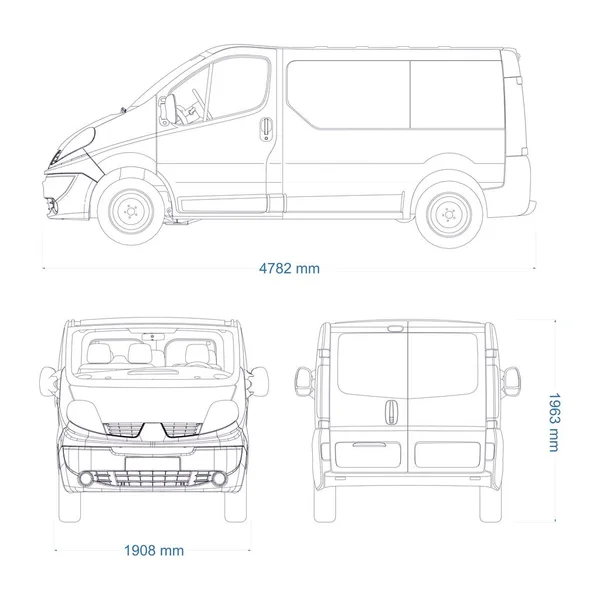 Renault trafic imágenes de stock de arte vectorial | Depositphotos