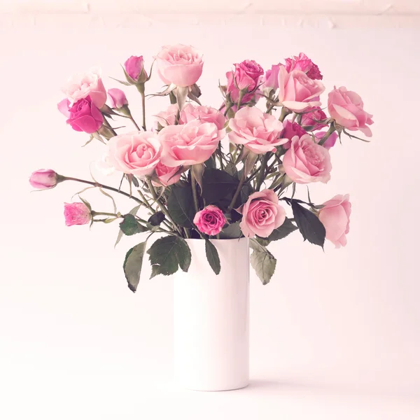 Pink roses in vase Stock Photo by ©andrekaphoto 70220681