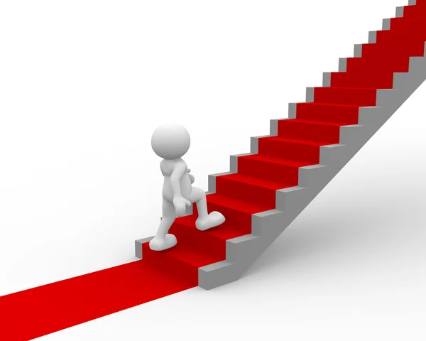 Human character and stairs — Stock Photo © orlaimagen #59610947