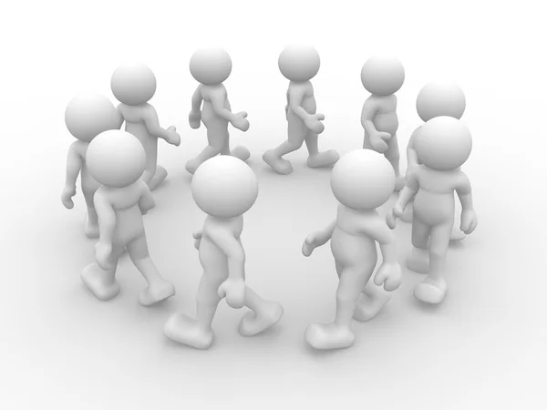 Men standing in circle Stock Photo by ©orlaimagen 60639099