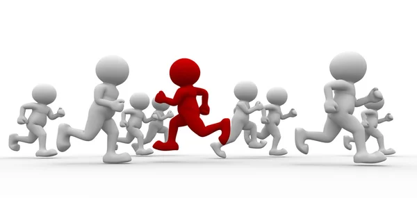 3D people compete, Stock Photo by ©bluecups 93308346