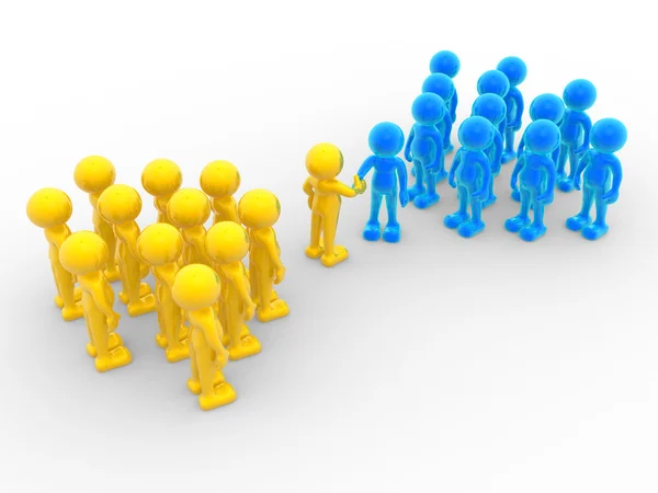 Two team leaders shaking hands. Business teamwork leadership Stock ...