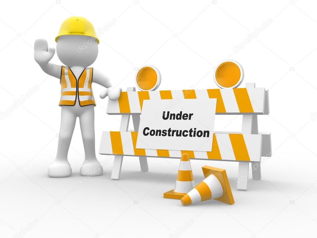 Human character and under construction Stock Photo by ©orlaimagen 59610909