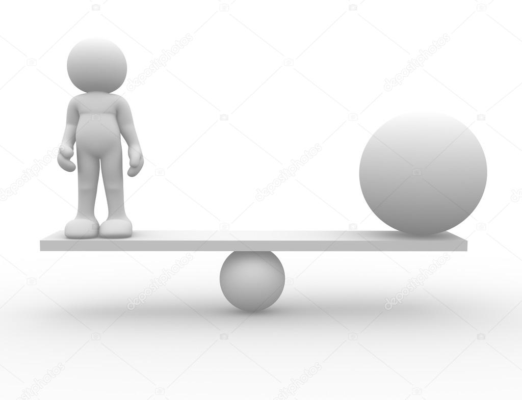 People icon in balance Stock Photo by ©orlaimagen 59611563