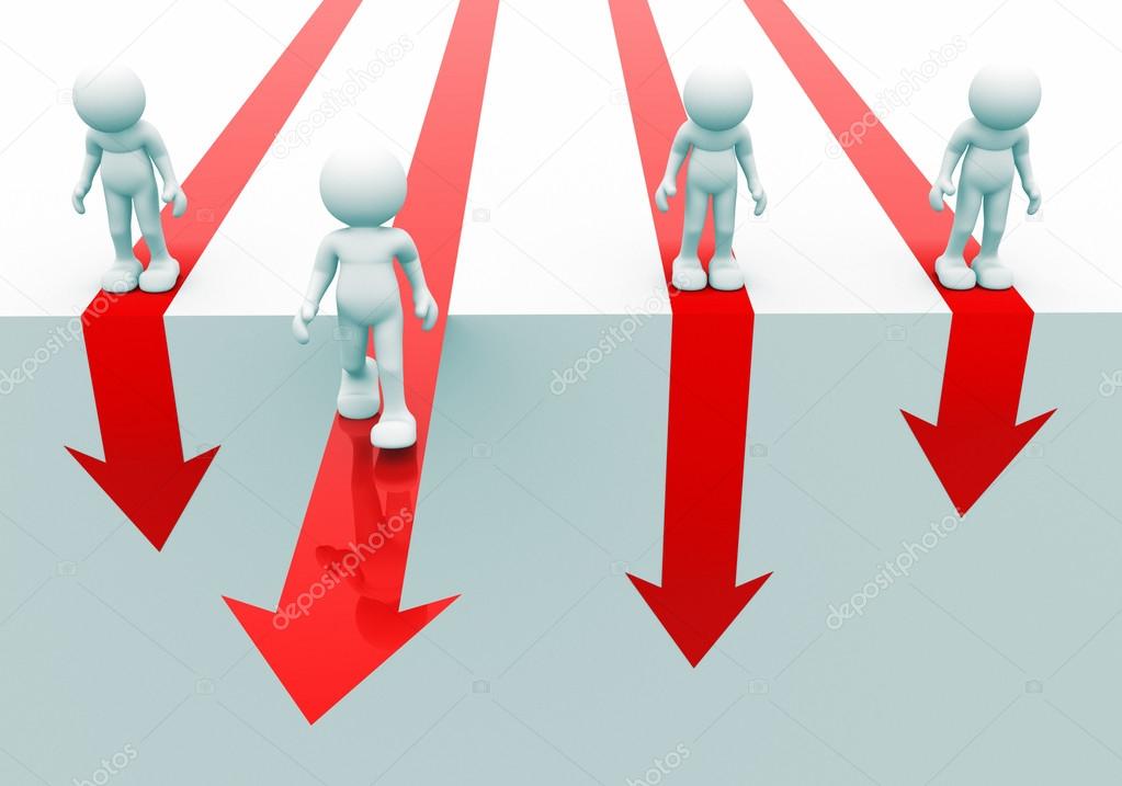 Human characters on arrows Stock Photo by ©orlaimagen 59611911