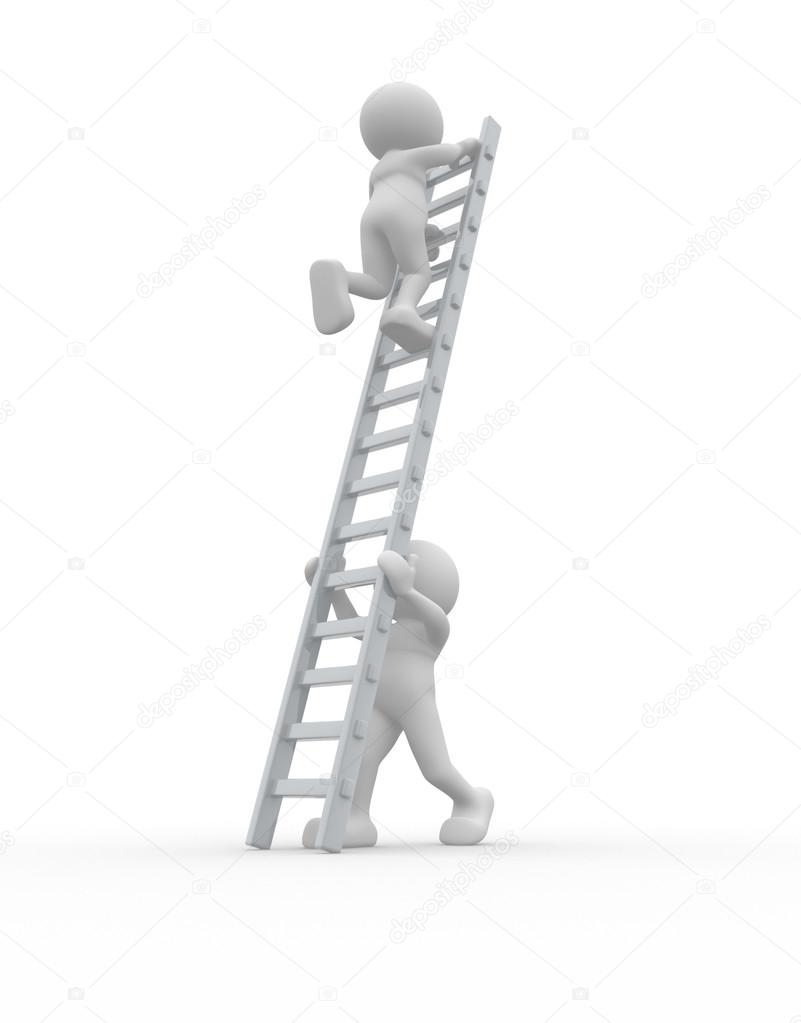 People climbing ladders Stock Photo by ©orlaimagen 59612047