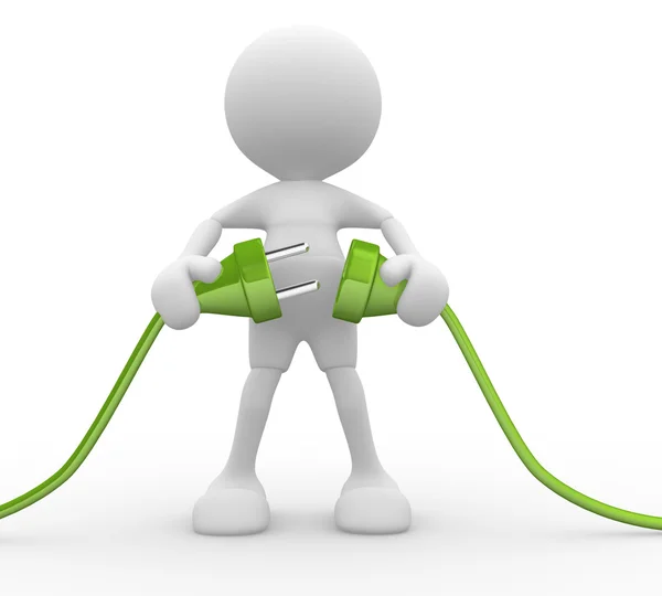 People connecting cable ⬇ Stock Photo, Image by © orlaimagen #60639497