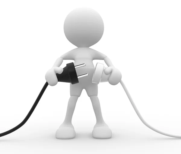 Person connected two cables Stock Photo by ©orlaimagen 60638797