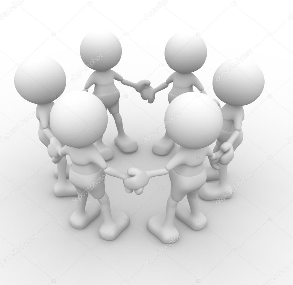Men standing in circle Stock Photo by ©orlaimagen 60639099