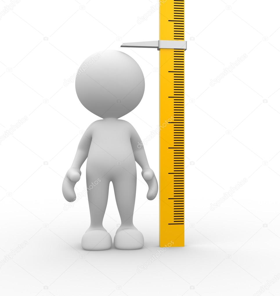 Person measuring his height ⬇ Stock Photo, Image by © orlaimagen #60640059