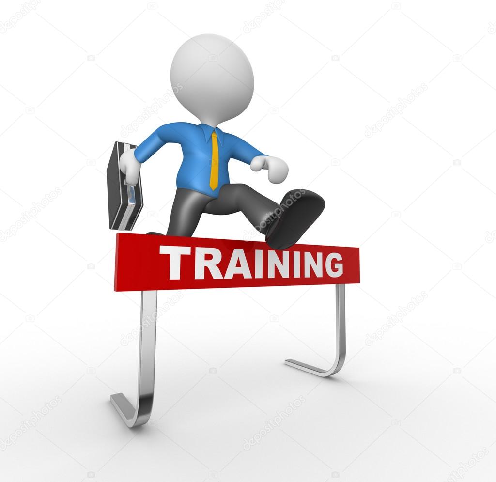 Person jumping over hurdle obstacle Stock Illustration by ©orlaimagen ...