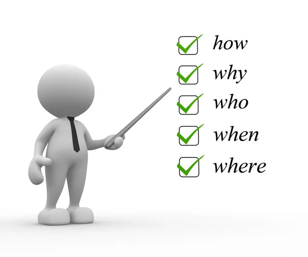 3d man with checklist Stock Photo by ©andreync 10725756