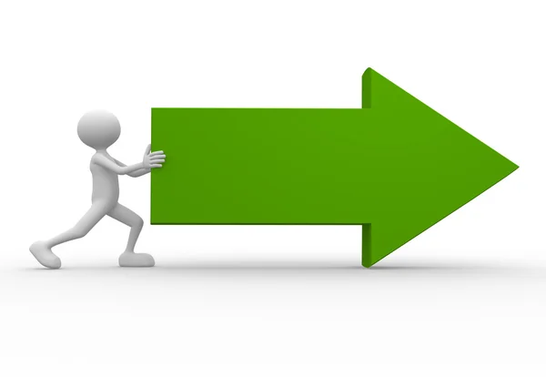 Person pushing an arrow Stock Photos, Royalty Free Person pushing an ...