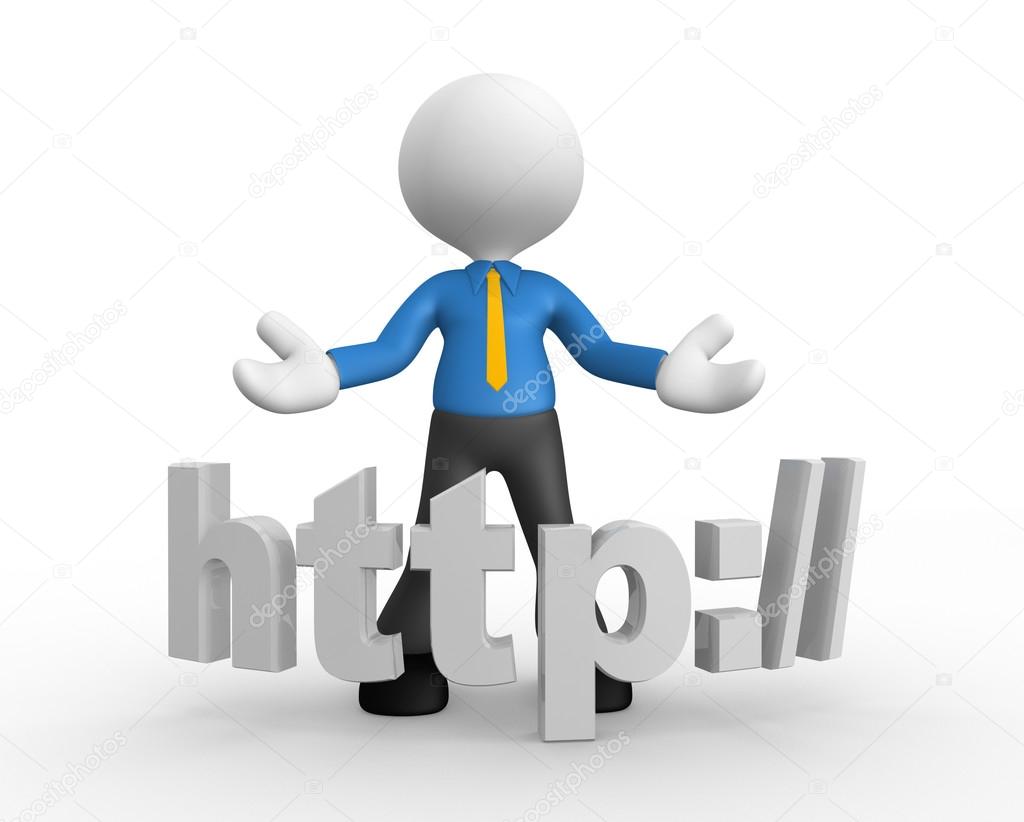 People with word HTTP Stock Illustration by ©orlaimagen #62060551