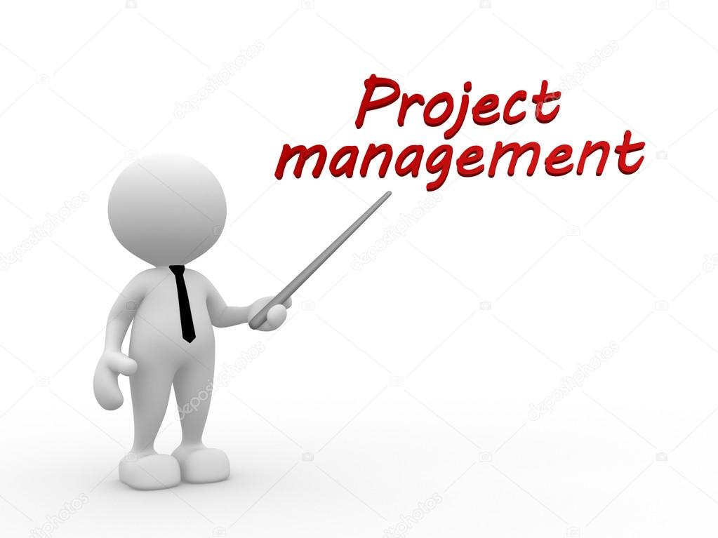 3d man and text Project management Stock Photo by ©orlaimagen 62066971