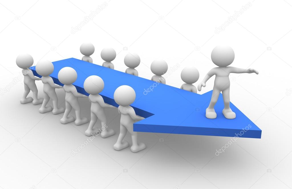 People with a arrow — Stock Photo © orlaimagen #62068079