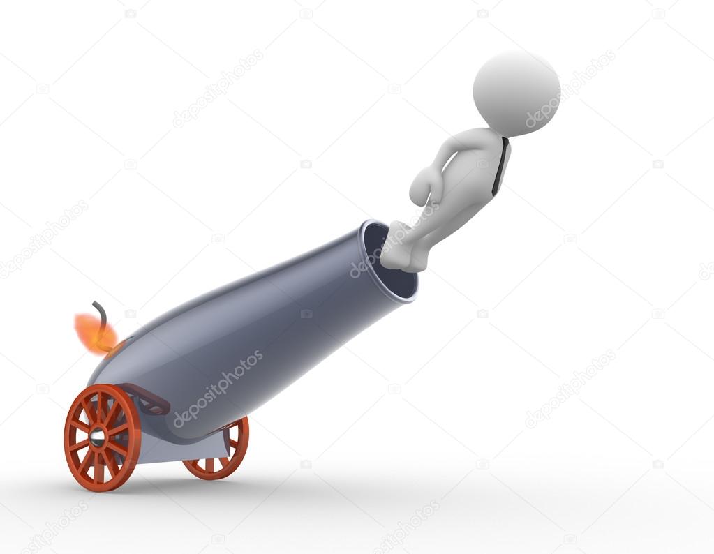 Person with old cannon Stock Photo by ©orlaimagen 62068761