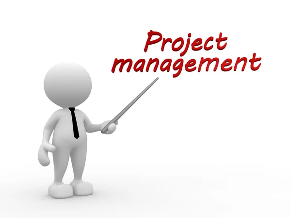 3d man and text Project management Stock Photo by ©orlaimagen 62066971