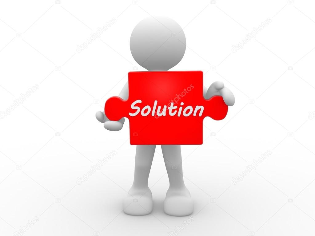 Puzzle and text solution Stock Photo by ©orlaimagen 91580884