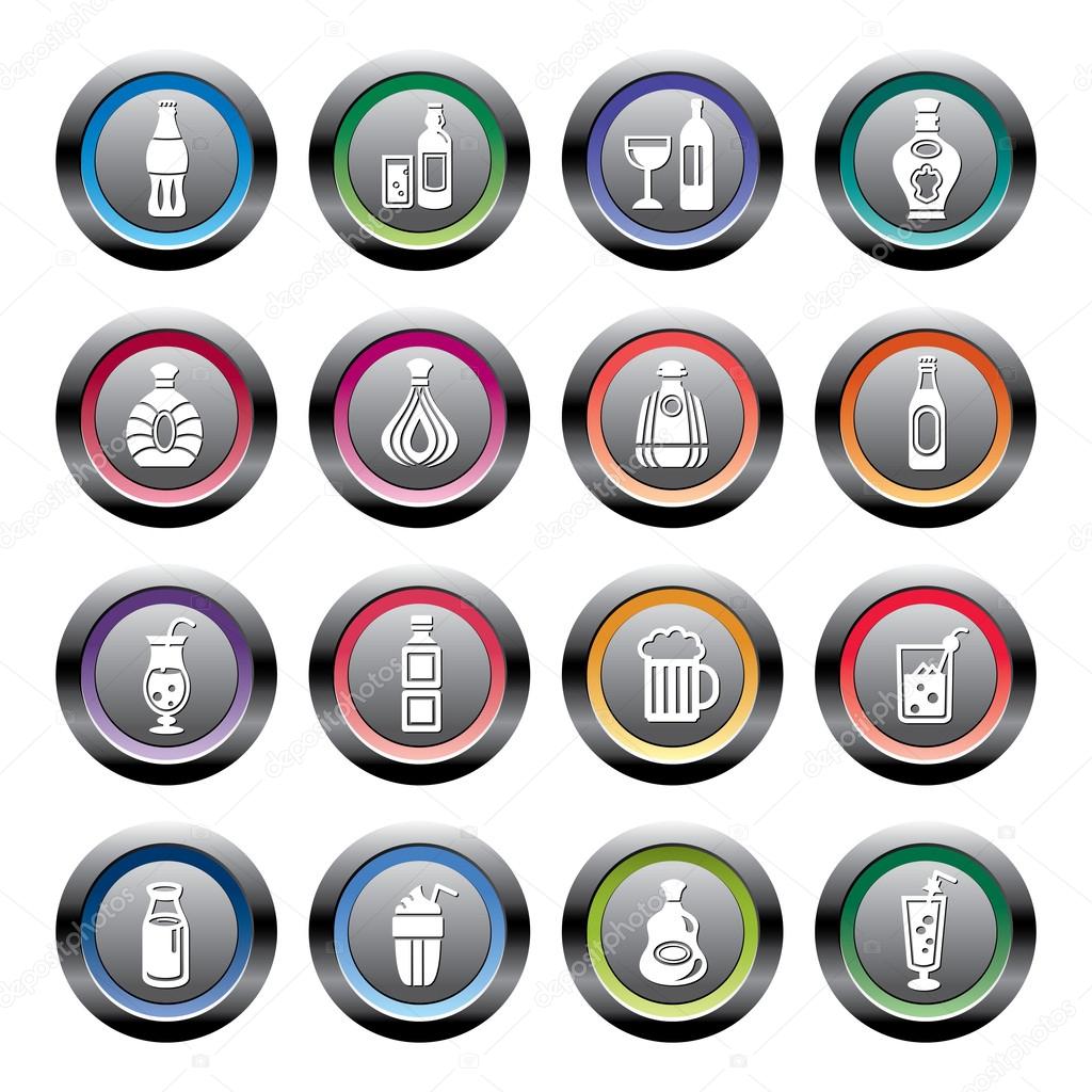 Drinks Icons Stock Vector Image by ©godfather744431 #54356027