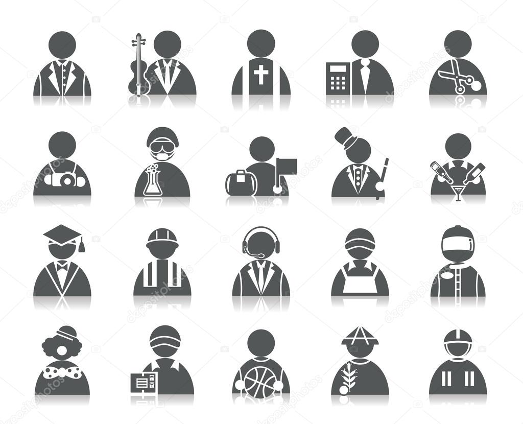 Occupation Icons — Stock Vector © godfather744431 #56706809