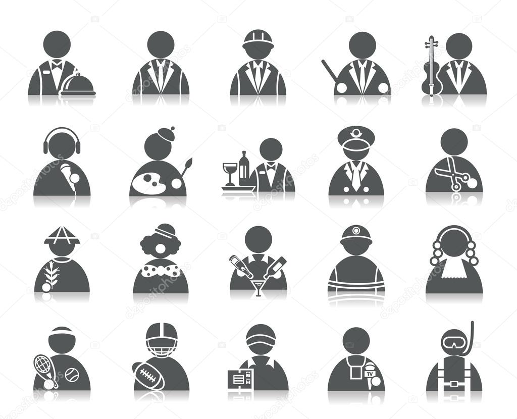 Occupation Icons — Stock Vector © godfather744431 #56706869