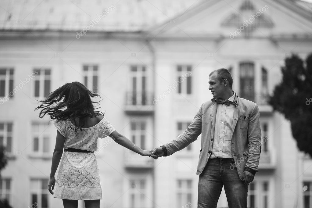 Pareja joven pasando un buen rato: fotografía de stock © simbiothy ...