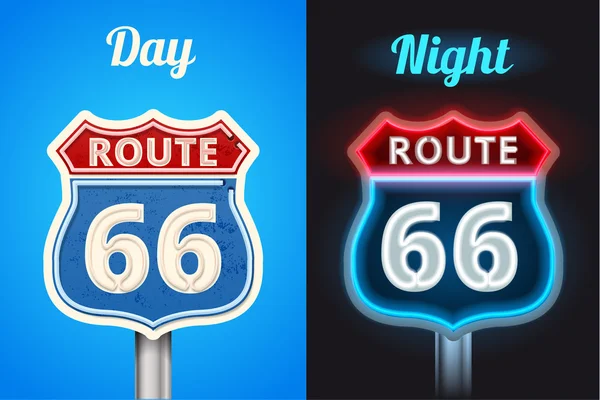 Route 66 imágenes de stock de arte vectorial | Depositphotos