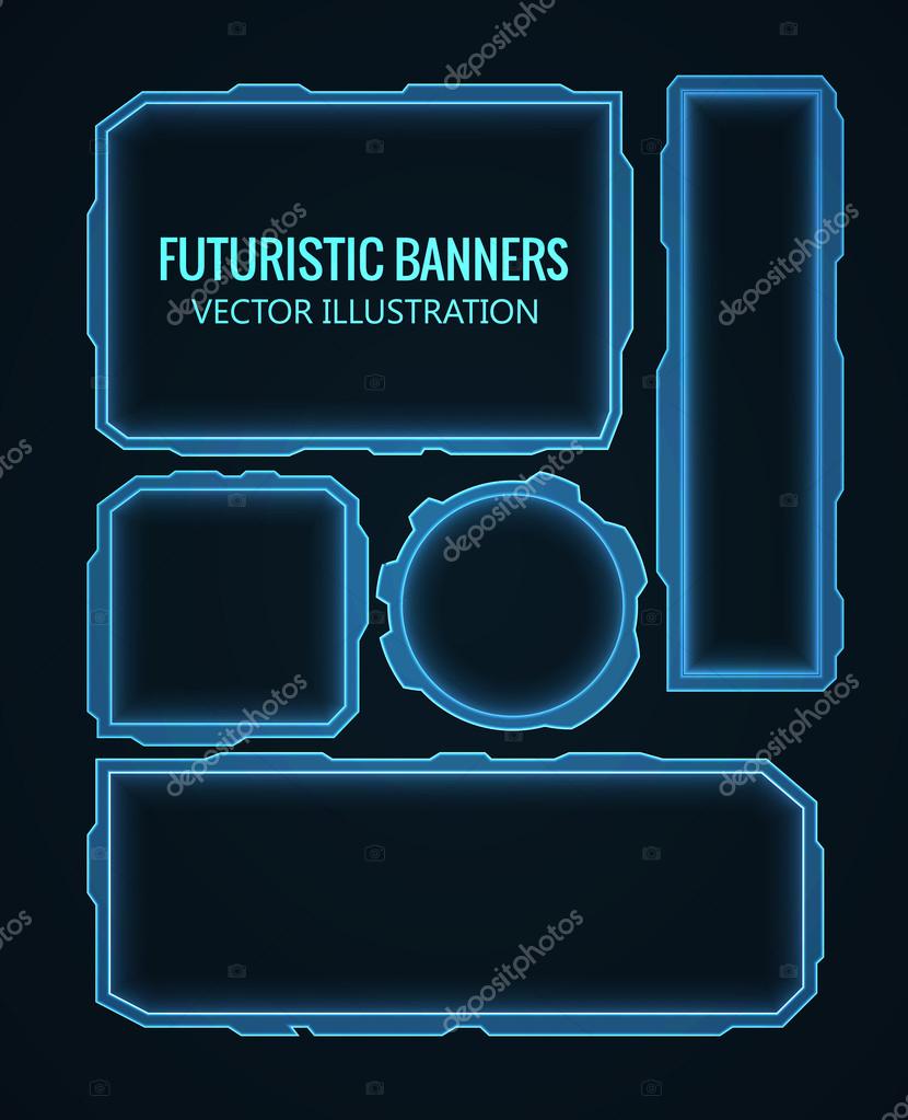 Futuristic banners set Stock Vector Image by ©andrewvec #61630879