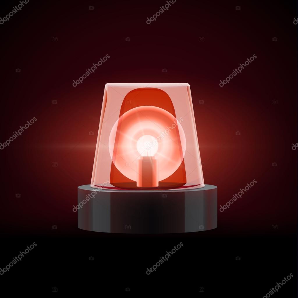 Realistic Red Siren Stock Vector By ©andrewvec 98330882