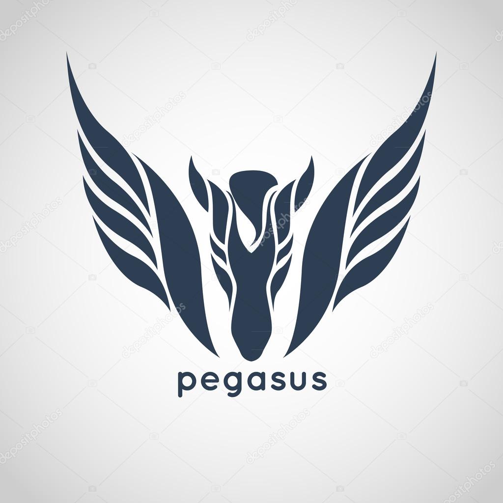 Pegasus logo vector Stock Vector Image by ©ilovecoffeedesign #78010362