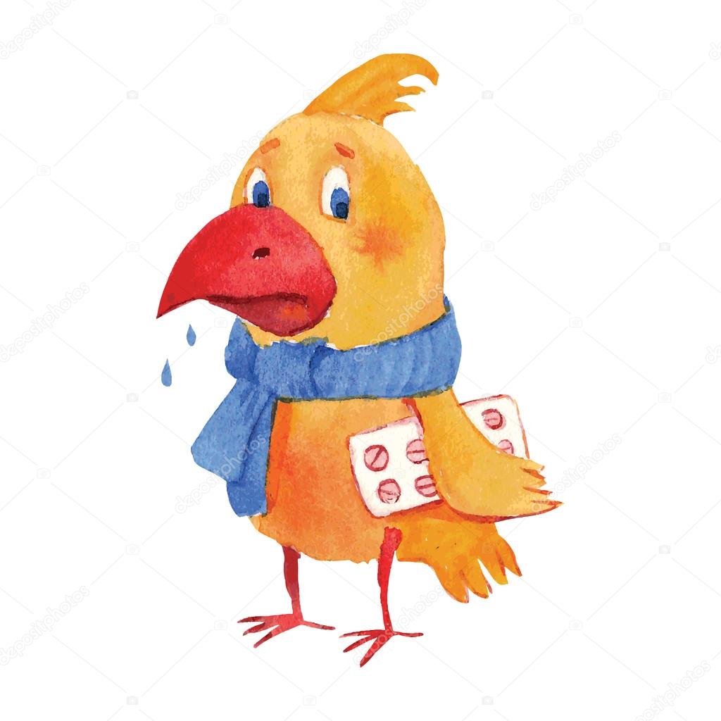 Sick bird Stock Vector by ©dvo 65804493