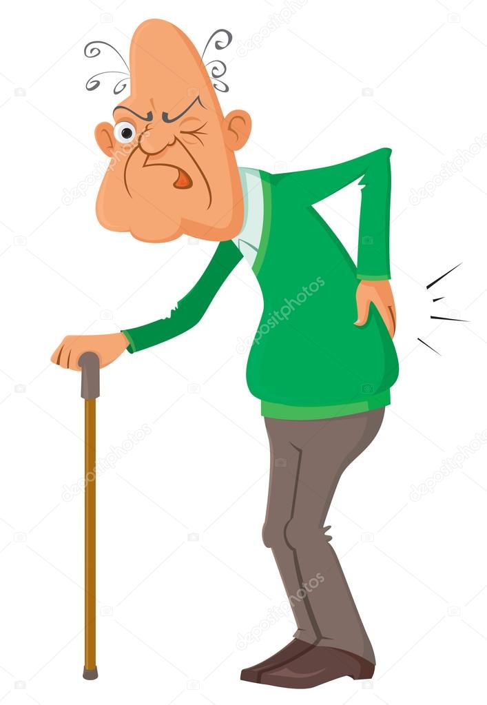 Sore back — Stock Vector © dvo #68682413